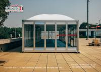 China Waterproof 5x15m Dome Outdoor Event Tents With Glass Wall for sale
