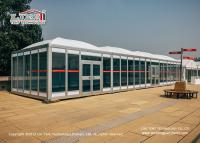 China Waterproof 5x15m Dome Outdoor Event Tents With Glass Wall for sale