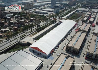 China 20-60m Span Width 100m Length Large A shape Outdoor Trade Show Exhibition Tent for sale