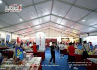China 20x60m Outdoor Exhibition Tents For Book Shop White PVC Roof Cover for sale