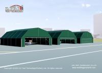 China Waterproof 20m  Aircraft Hangar Tent With Electric Rolling Door for sale