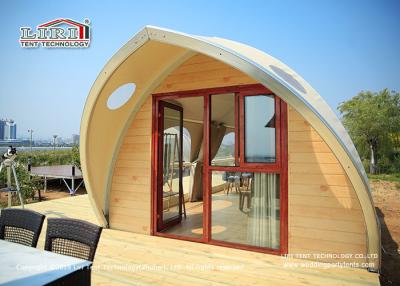 China Full Equiped Luxury Large Steel Frame Hot Sale Shell Shape Glamping Glamping Tent for sale