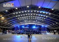China 60m Polygon Sports Tent With White Top Covering Basketball Court for sale