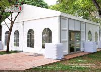 China 10x10m Movable Outdoor Wedding Tent With Glass Door for sale