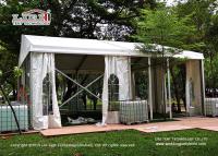 China 10x10m Movable Outdoor Wedding Tent With Glass Door for sale