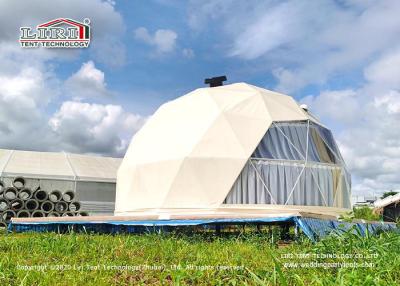 China Geodesic Dome Hotel Catering Tent PVC Coated Polyester Fabric for sale