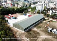 China Permanent 850gsm Industrial Storage Tents Flame Reisitant for sale