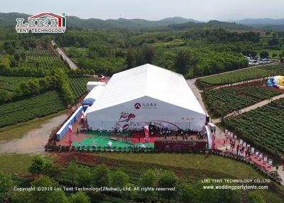 China 40x70m Black Tea Outdoor Exhibition Tents With PVC Walls for sale