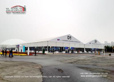 China M2 Outdoor Exhibition Tents With PVC Roof Glass Walls for sale