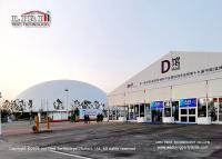 China M2 Outdoor Exhibition Tents With PVC Roof Glass Walls for sale