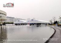 China M2 Outdoor Exhibition Tents With PVC Roof Glass Walls for sale