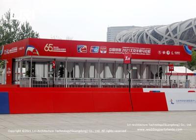 China Liri Aluminum Frame tent 10m 12m clear Span with glass walls for outdoor events for sale