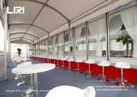 China Liri Aluminum Frame tent 10m 12m clear Span with glass walls for outdoor events for sale