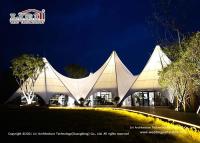China Star Shade VIP Lounge Outdoor Event Tents With Glass Walls for sale