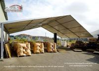 China Water Proof Industrial Storage Tents With PVC Walls Aluminum Frame for sale