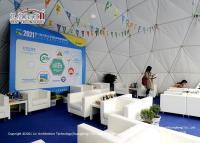 China White 6m Geodesic Dome Tents Ball Shape For Conference for sale