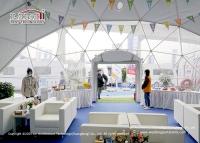 China White 6m Geodesic Dome Tents Ball Shape For Conference for sale