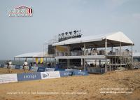 China 10m High Peak Double Decker Tent With Decoration Horse Riding Arena for sale