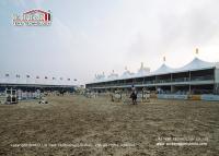 China 10m High Peak Double Decker Tent With Decoration Horse Riding Arena for sale
