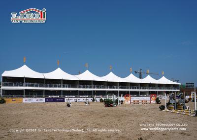 China 10m High Peak Double Decker Tent With Decoration Horse Riding Arena for sale