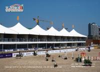China 10m High Peak Double Decker Tent With Decoration Horse Riding Arena for sale