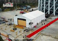 China Outdoor Conference 12m Span Width Aluminum Canopy Tent With PVC Sidewalls for sale