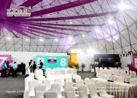 China Steel Frame Geodesic Dome Outdoor Event Tents 40m Diameter for sale