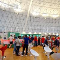 China 60m Diameter Geo Dome Tents Waterproof Metal Frame for sale