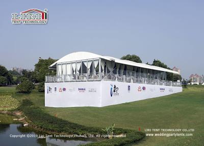 China Glass Walls 10m X 20m Dome Roof Arcum Tent For Golf Games for sale