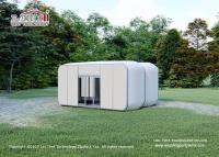 China 6m Modern Modular Glamping Capsule Box Hotel Tents For Coffee Shop for sale