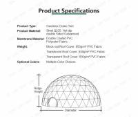 China Outdoor Amphitheater Dome Tent Half Sphere Marquee for sale