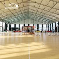 China 8m Glass Sidewalls Large Permanent Tent For Sports Venue for sale