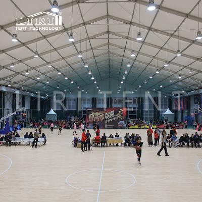 China 8m Glass Sidewalls Large Permanent Tent For Sports Venue for sale