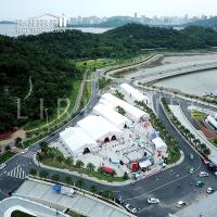China Outdoor Clear Span Book Fair Trade Show Tent Wind Resistance 100 Km/H for sale