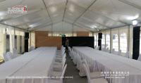 China Aluminum PVC Mini Outdoor Party Tents With White Closed Curtain for sale