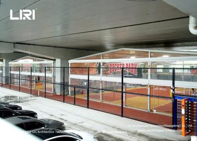 China Transparent 18x25 Indoor Basketball Court Tent With Clear PVC Fabric for sale