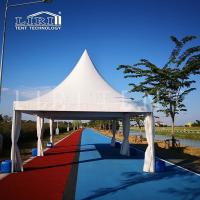 China 3x3m Aluminium Pagoda Tents With Plain PVC Sidewalls for sale