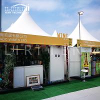China 3x3m Aluminium Pagoda Tents With Plain PVC Sidewalls for sale