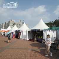 China 3x3m Aluminium Pagoda Tents With Plain PVC Sidewalls for sale
