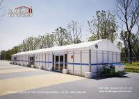 China 6m X 30m Glass Wall International Sport Event Tents White Roof for sale