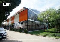 China 20m Arcum Top Sport Event Tents White And Orange Walls For Basketball Games for sale