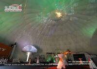 China Flame Retardant Theatre Geodesic Dome Tents With Projection Screen for sale