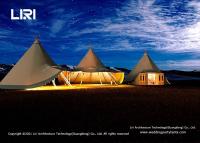China 8m Teepee Luxury Glamping Tents Special Shape For Outdoor Party for sale