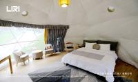 China Steel Q235 Half Dome Glamping Tent For Five Star Hotel Resort for sale