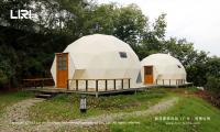 China Steel Q235 Half Dome Glamping Tent For Five Star Hotel Resort for sale