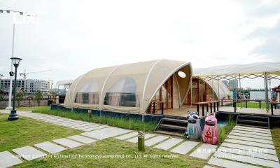 China Waterproof Shell Shape Luxury Glamping Tents Heavy Duty for sale