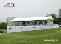 China 10m X 20m Glass Golf Sport Event Tents With Roof Lining Curtain for sale