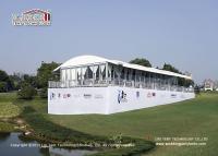 China 10m X 20m Glass Golf Sport Event Tents With Roof Lining Curtain for sale