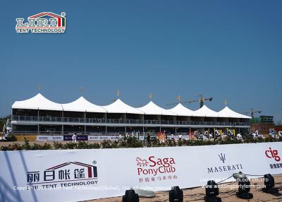 China 10m X 20m Sport Event Tents With Roof Lining Curtain Tempered Glass Walls for sale