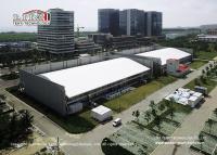 China Arcum Outdoor Exhibition Tents With PVC Fabrice Glass Walls for sale